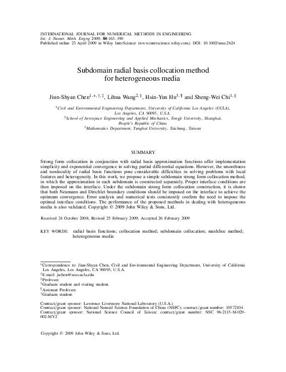 (PDF) Subdomain radial basis collocation method for fracture mechanics