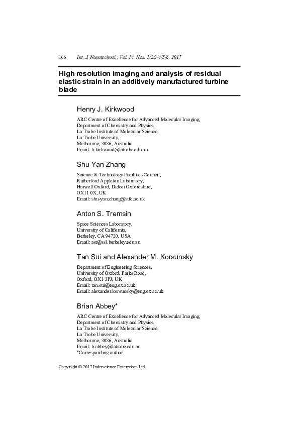 (PDF) High resolution imaging and analysis of residual elastic strain ...