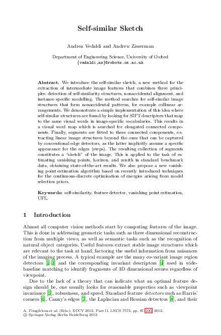 (PDF) Self-similar Sketch