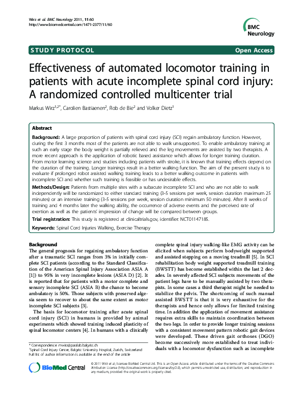 (PDF) Protocol for rapid onset of mobilisation in patients with ...