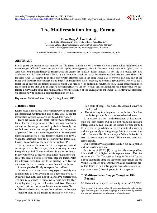 (PDF) The Multiresolution Image Format