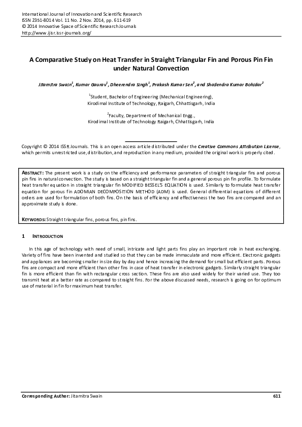 (PDF) A Comparative Study on Heat Transfer in Straight Triangular Fin ...