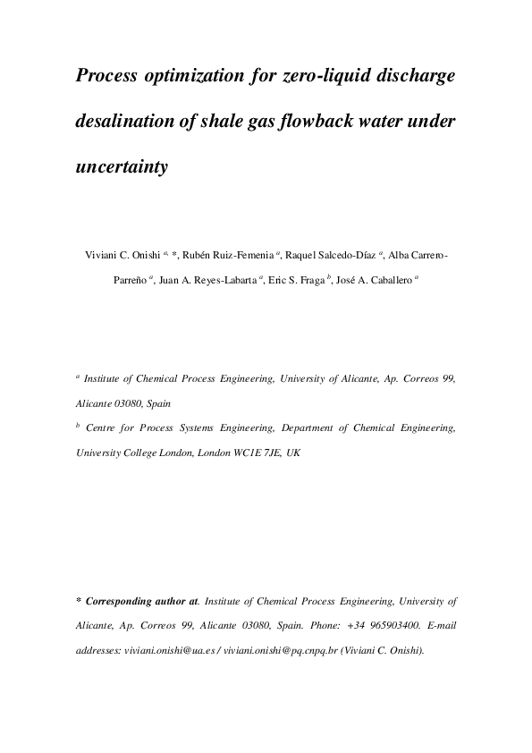 (PDF) Process optimization for zero-liquid discharge desalination of ...