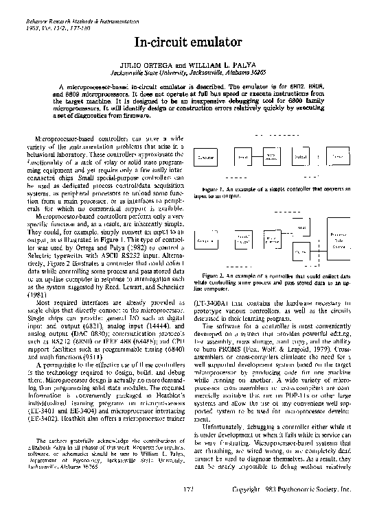 (PDF) In-circuit emulator