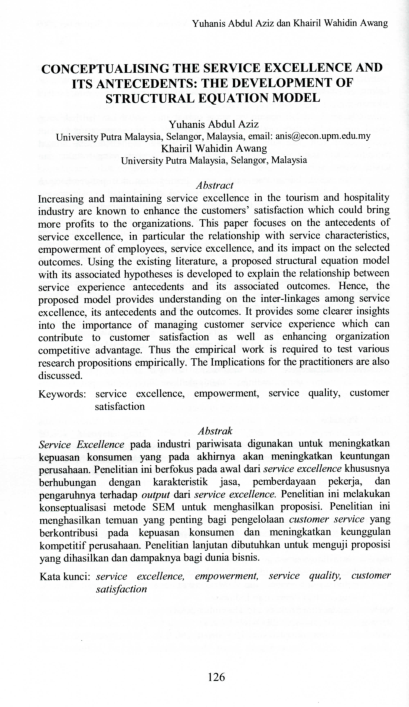 (PDF) Conceptualising the Service Excellence and Its Antecedents: The ... (PDF) Conceptualising the Service Excellence and Its Antecedents: The ...