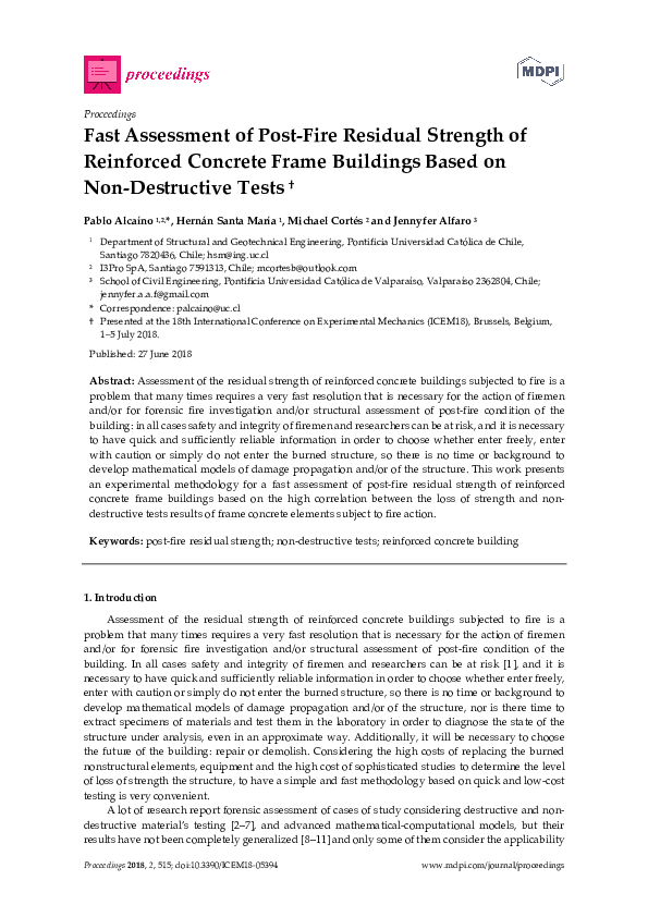 (PDF) Fast Assessment of Post-Fire Residual Strength of Reinforced ...