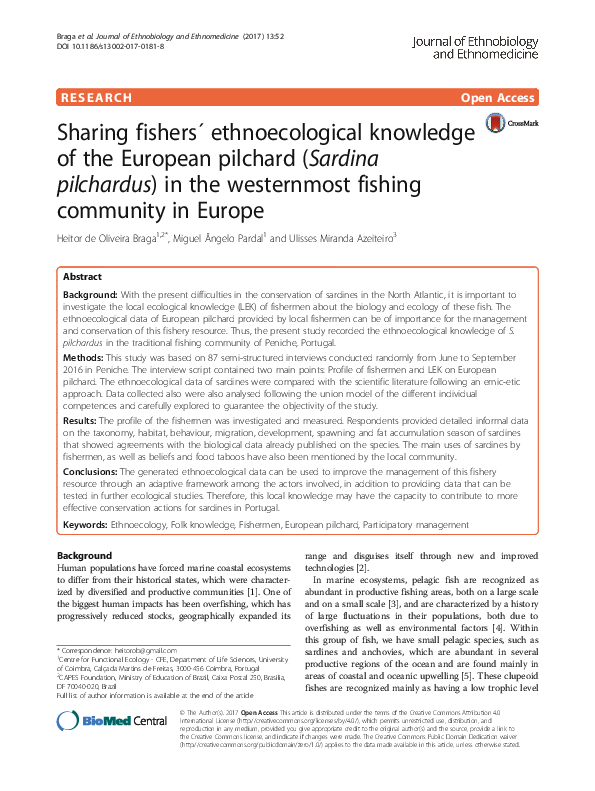 (PDF) Sharing fishers´ ethnoecological knowledge of the European ...