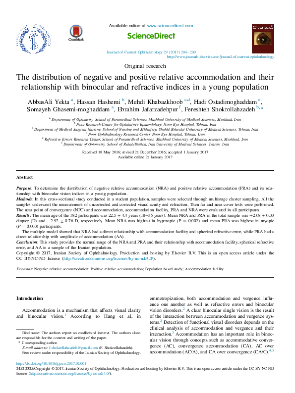 (PDF) The distribution of negative and positive relative accommodation ...