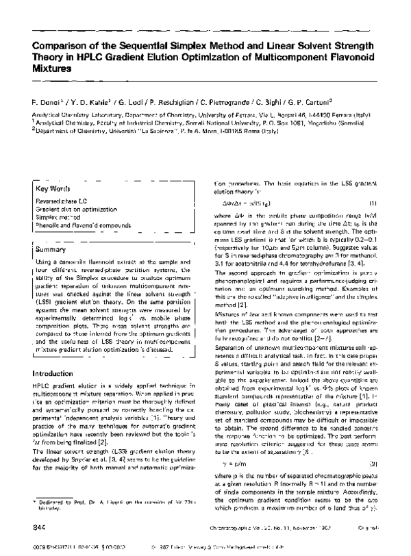 (PDF) Comparison of the sequential simplex method and linear solvent strength theory in HPLC ...