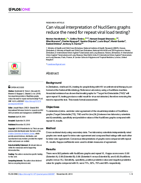 (PDF) Can visual interpretation of NucliSens graphs reduce the need for ...
