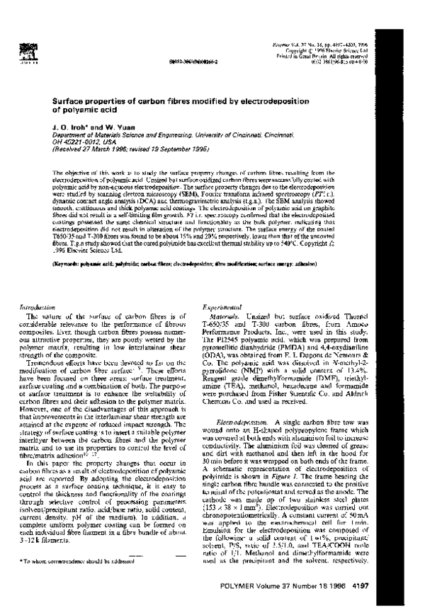 (PDF) Surface properties of carbon fibres modified by electrodeposition ...