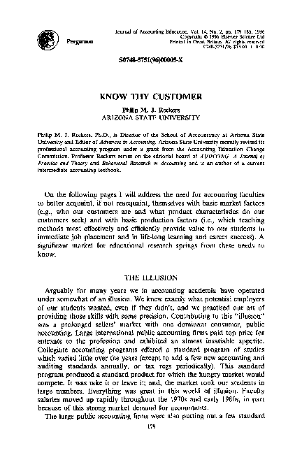 (PDF) Know thy customer