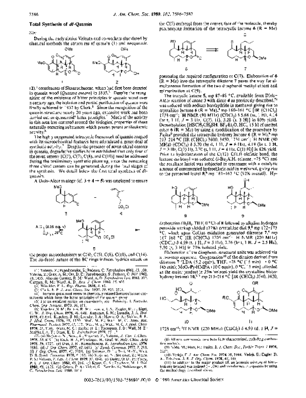 (PDF) Total synthesis of dl-quassin