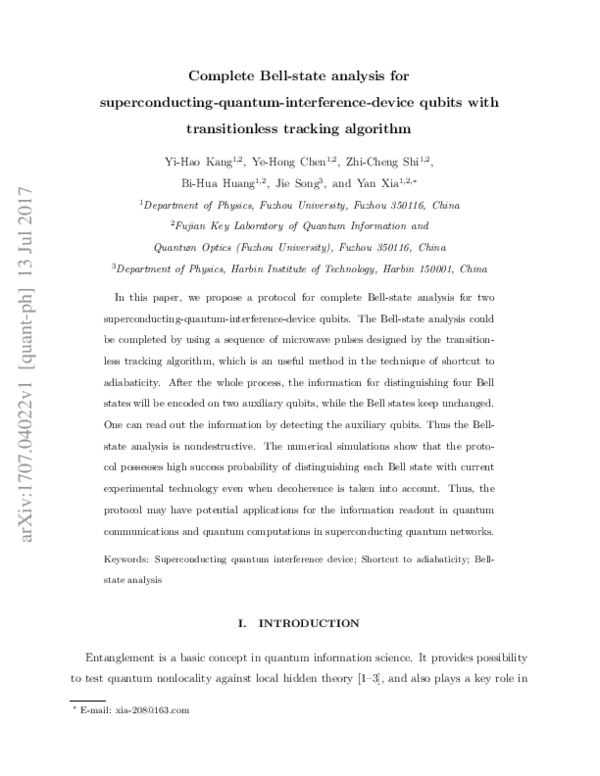 (PDF) Complete Bell-state analysis for superconducting-quantum ...
