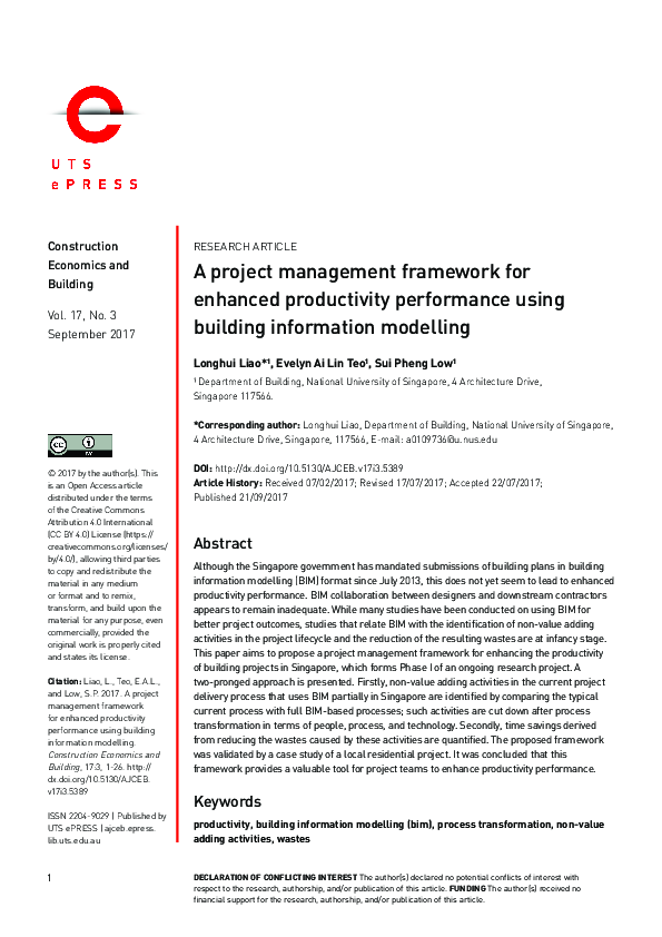 (PDF) A project management framework for enhanced productivity ...