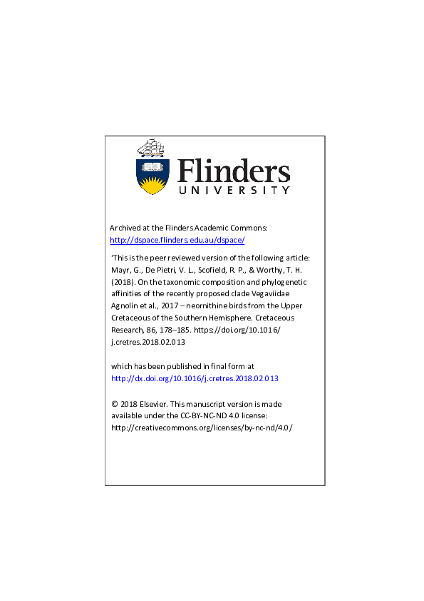 (PDF) On the taxonomic composition and phylogenetic affinities of the ...