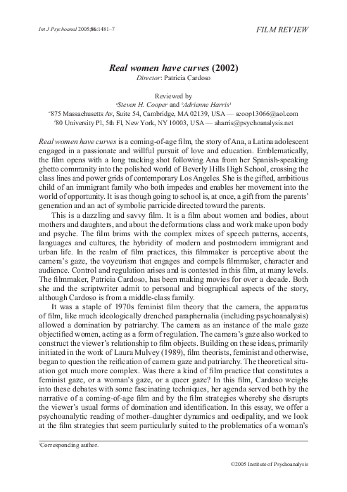 (PDF) Film Review : Real women have curves (2002)