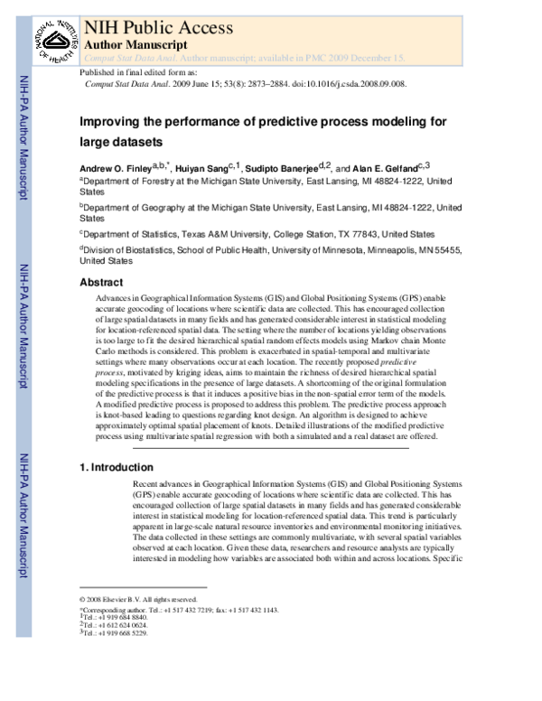 (PDF) Improving the performance of predictive process modeling for ...
