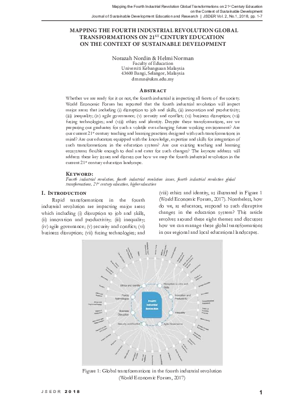 (PDF) Mapping the Fourth Industrial Revolution Global Transformations ...