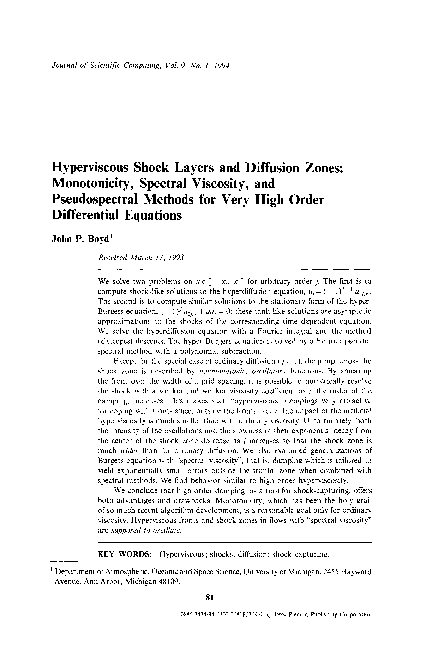 (PDF) Hyperviscous shock layers and diffusion zones: Monotonicity ...