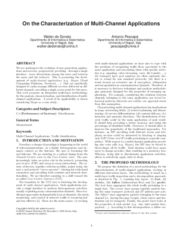 (PDF) On the characterization of multi-channel applications