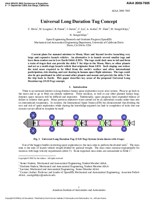 (PDF) Universal Long Duration Tug Concept