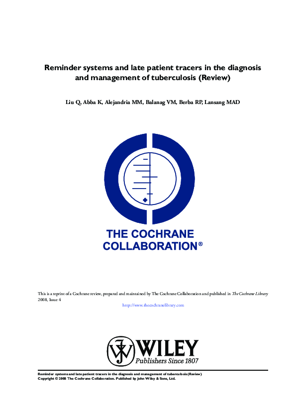 (PDF) Reminder systems and late patient tracers in the diagnosis and ...