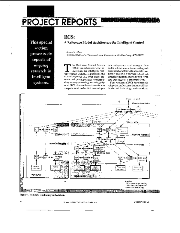 (PDF) RCS: a reference model architecture for intelligent control