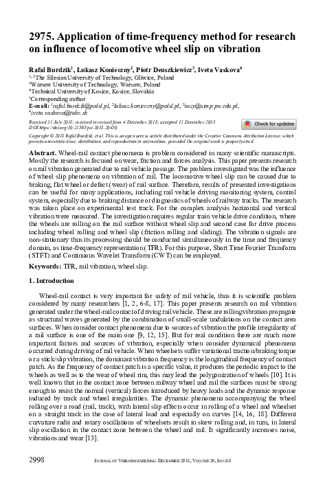 (PDF) Application of time-frequency method for research on influence of ...