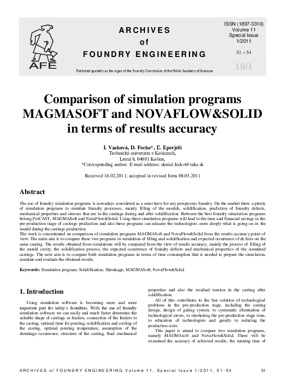 (PDF) A R C H I V E S of 10/1 Comparison of simulation programs ...