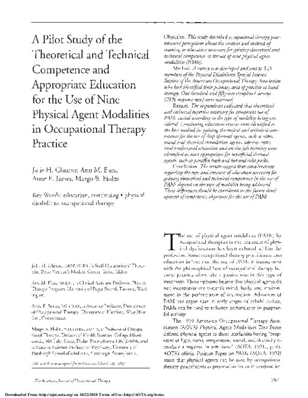 (PDF) A Pilot Study of the Theoretical and Technical Competence and Appropriate Education for ...