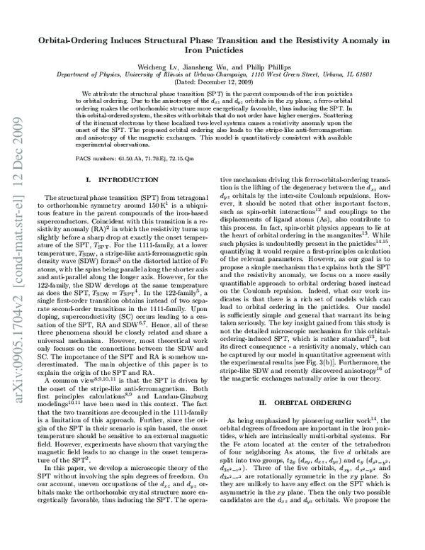 (PDF) Orbital ordering induces structural phase transition and the ...