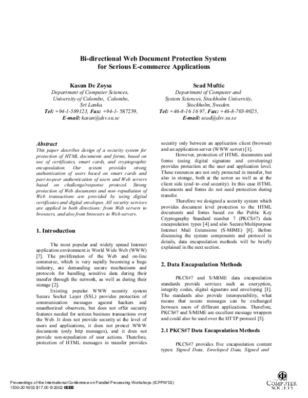 (PDF) Bi-directional Web document protection system for serious e ...