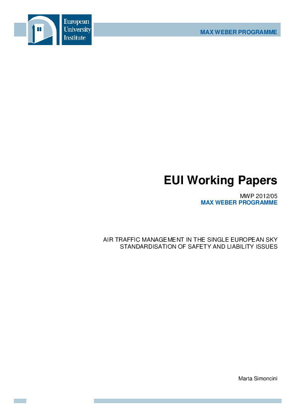 (PDF) Air Traffic Management in the Single European Sky ...