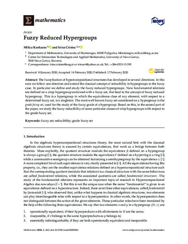 (PDF) Fuzzy Reduced Hypergroups