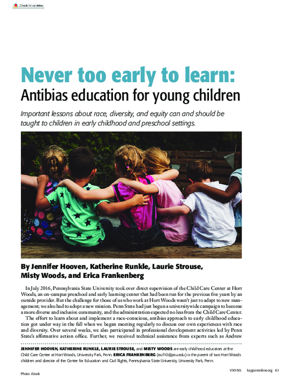 (PDF) Never too early to learn
