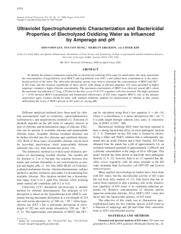 (PDF) Ultraviolet spectrophotometric characterization of copper(II ...