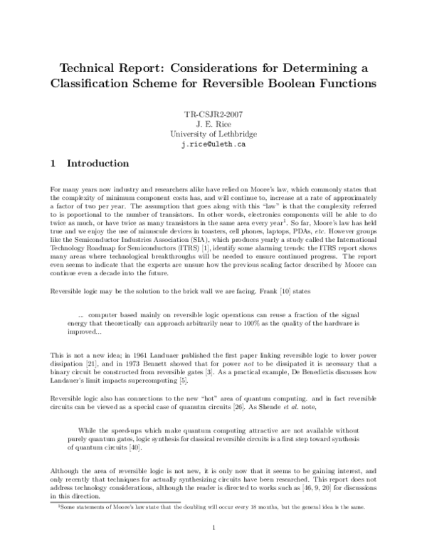 (PDF) Technical Report: Considerations for Determining a Classication ...