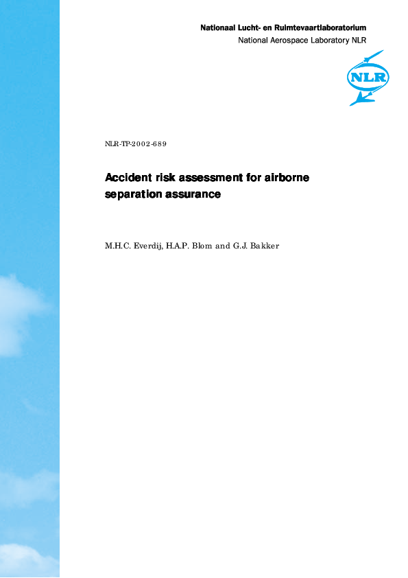 (PDF) Accident risk assessment for airborne separation assurance | Henk ...