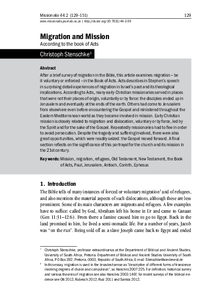 (PDF) Now Those Who Were Scattered Went about Preaching the Word (Acts ...