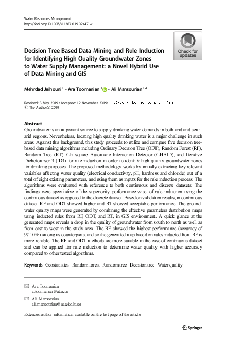 (PDF) Decision Tree-Based Data Mining and Rule Induction for ...