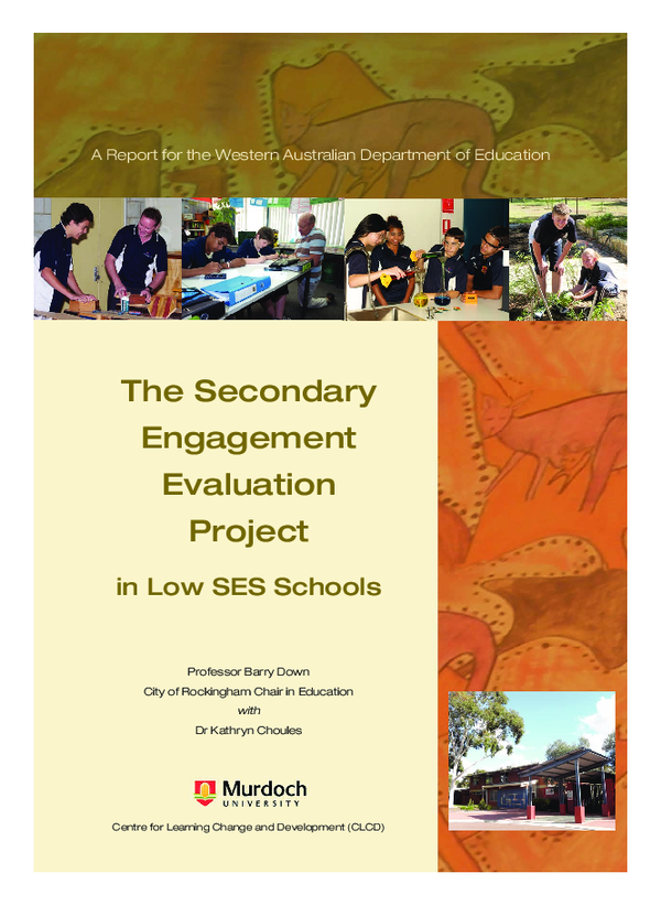 (PDF) The secondary engagement evaluation project in low SES schools: A ...