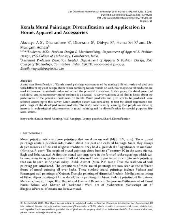 (PDF) Kerala Mural Paintings: Diversification and Application in Home ...
