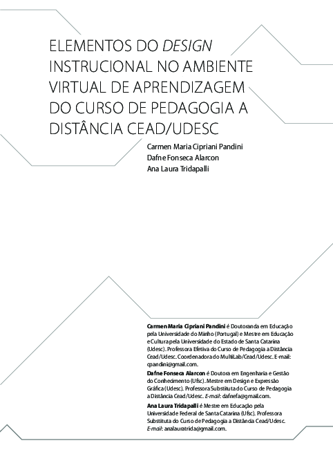 Pdf Elementos Do Design Instrucional No Ambiente Virtual De
