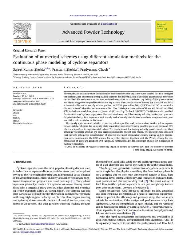 (PDF) Evaluation of numerical schemes using different simulation methods for the continuous ...