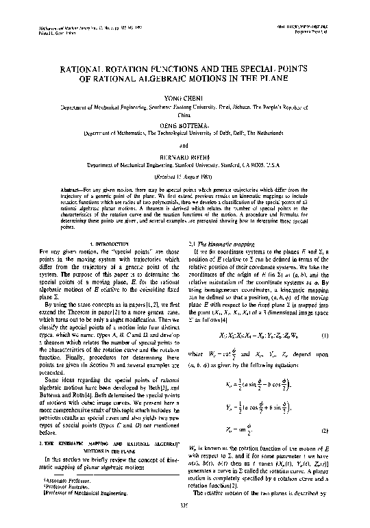 (PDF) Rational rotation functions and the special points of rational ...