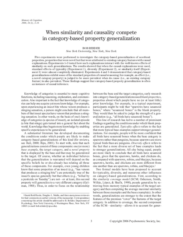 (PDF) When similarity and causality compete in category-based property ...