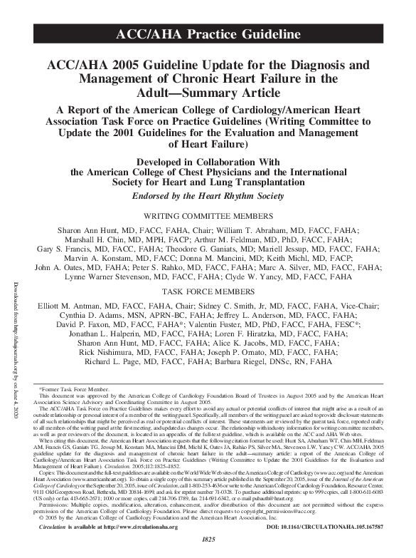(PDF) ACC/AHA 2005 Guideline Update for the Diagnosis and Management of ...