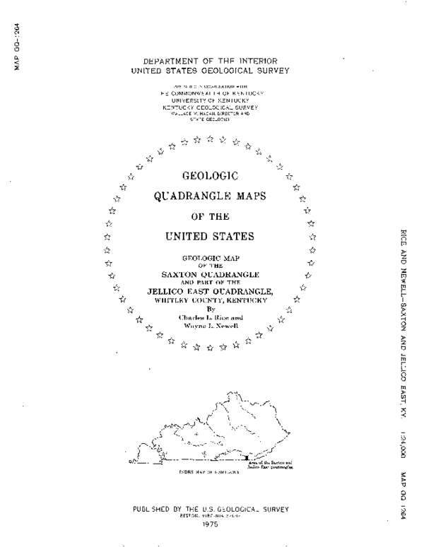 (PDF) Geologic map of the Saxton quadrangle and part of the Jellico ...