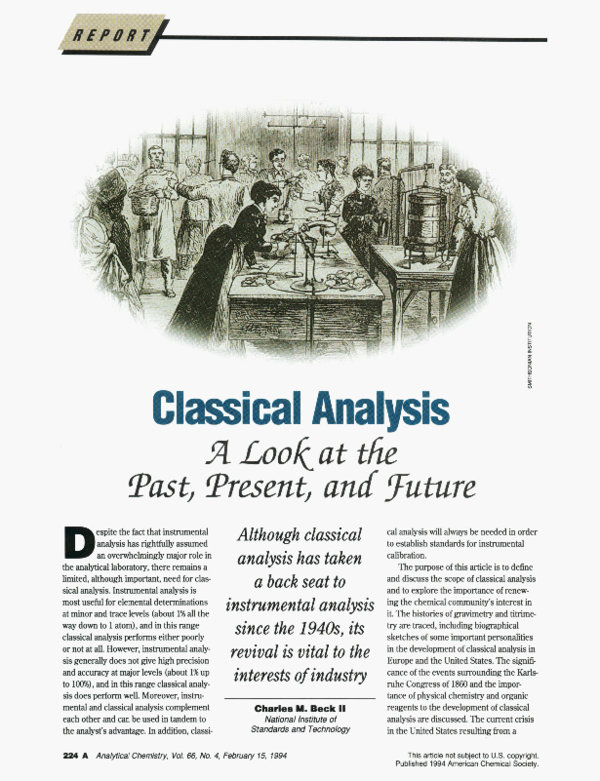 (PDF) Classical analysis. A look at the past, present, and future